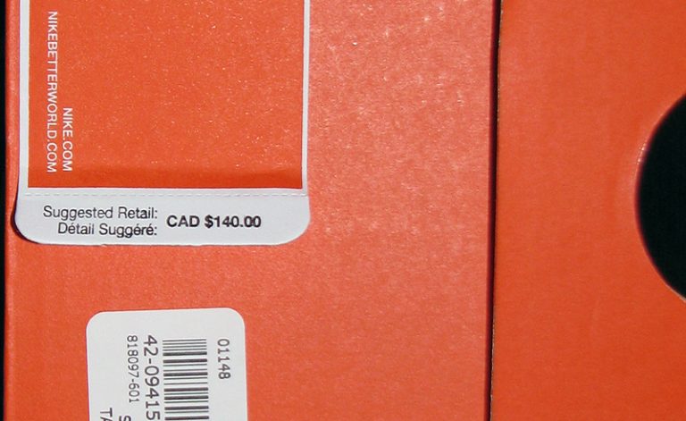 What does it cost to make a running shoe?